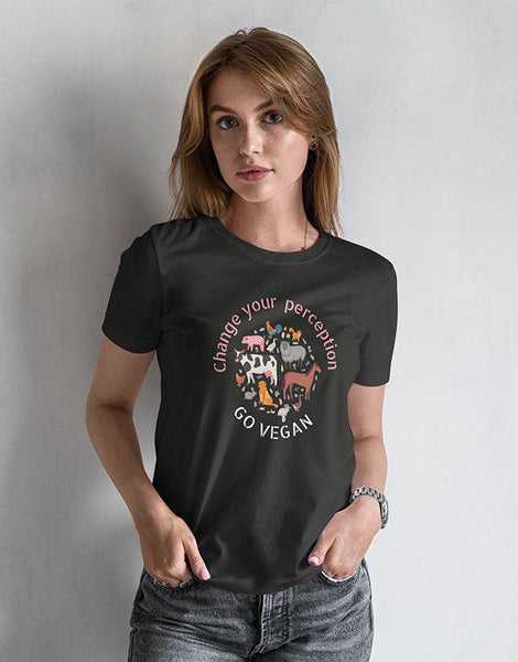 Buy Change your Perception-Themed T-Shirt at Zestee Vegan Lifestyle